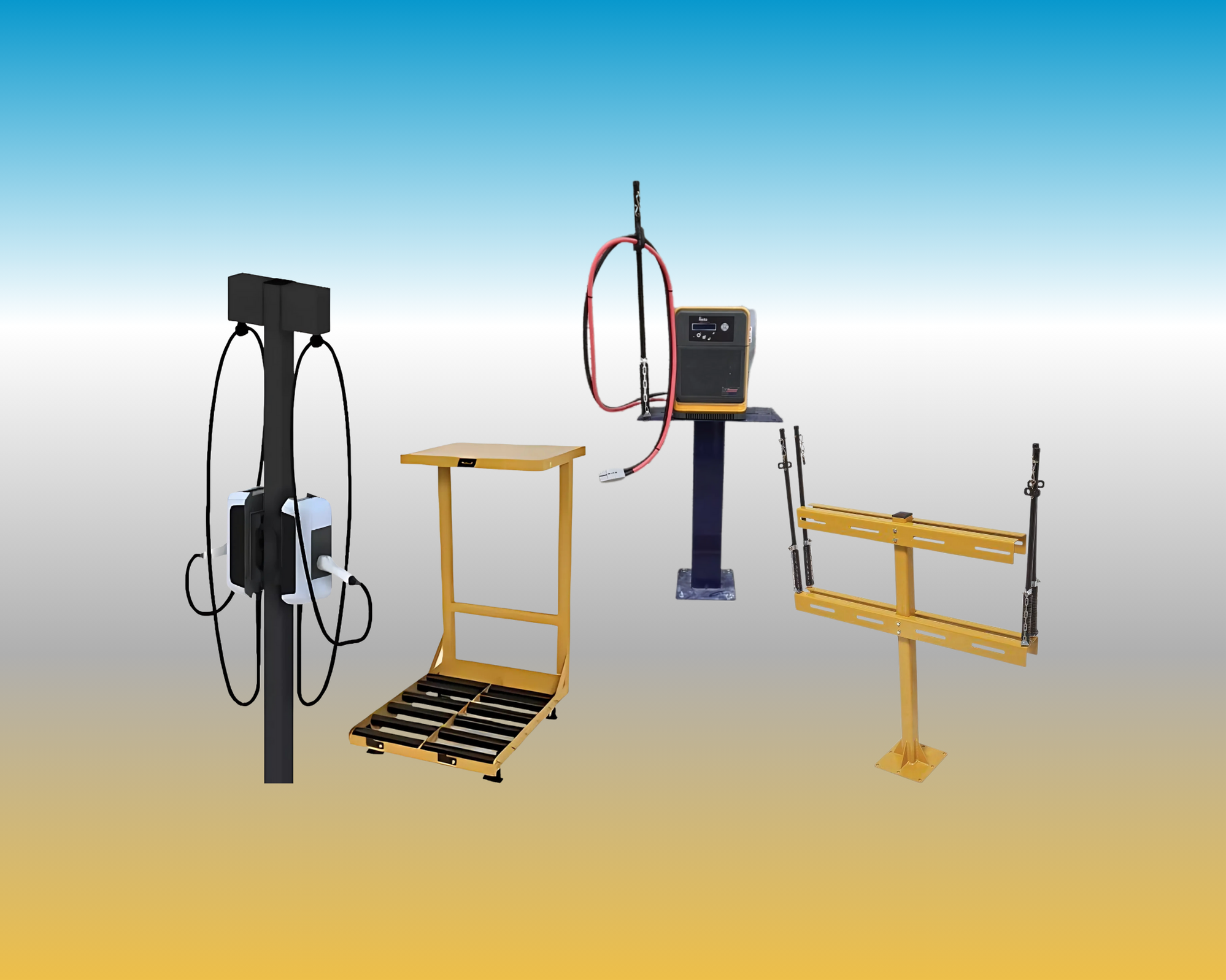 Forklift Battery Charger Stands for 2025 Safety | powRparts
