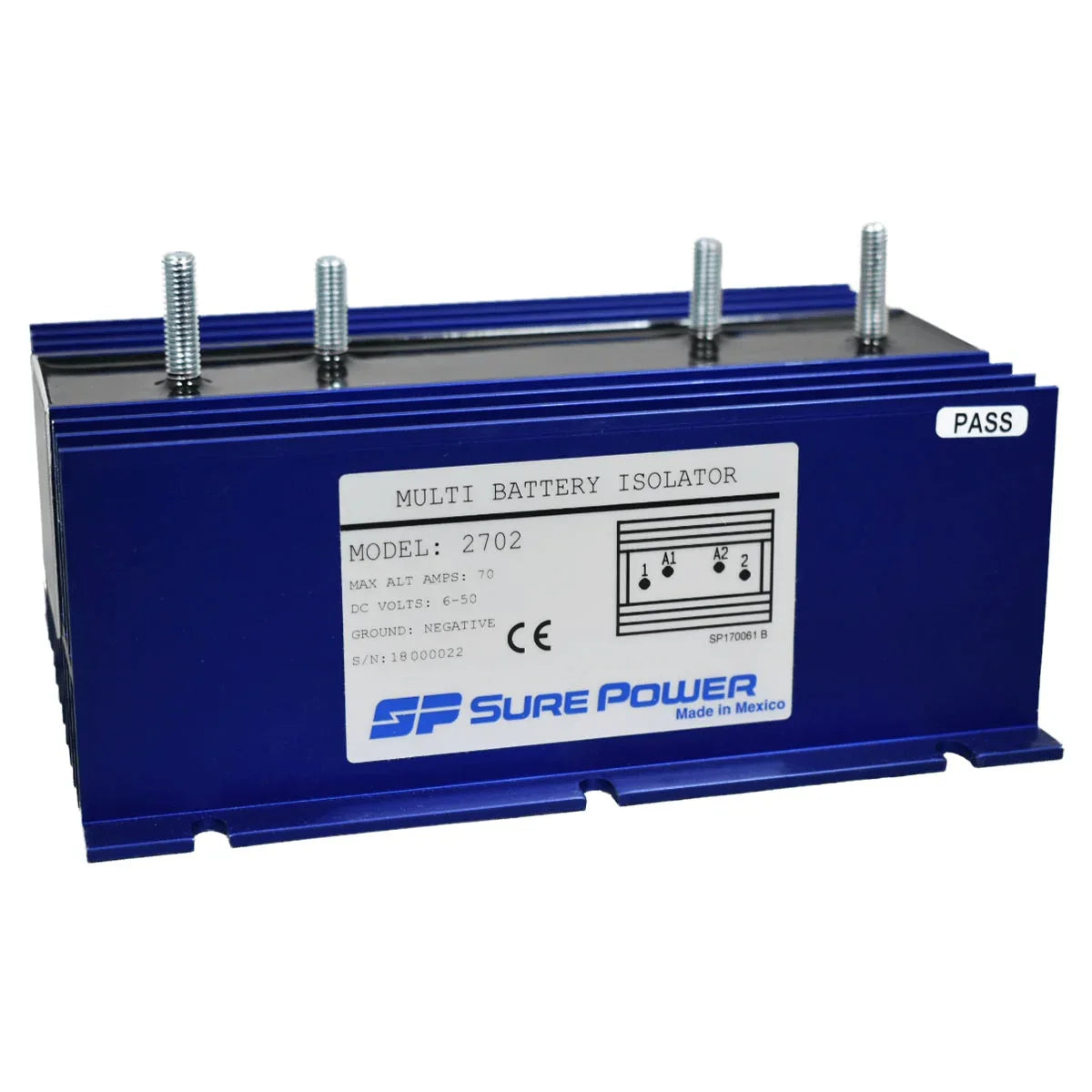Sure Power Battery Isolator 70A - Dual Input/Output | powRparts